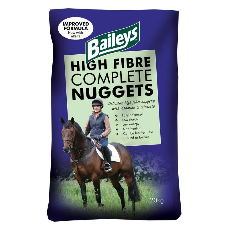 Baileys High Fibre Complete Nuggets 20kg – The Bedding Barn